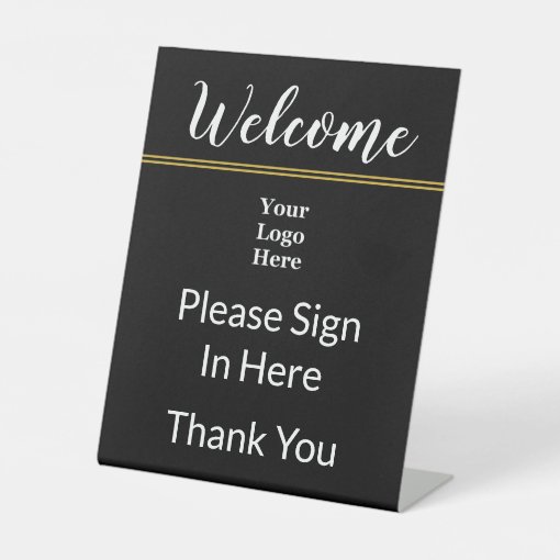 Welcome Please Sign In Here and Your Logo Here | Zazzle