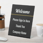 Welcome Please Sign In Here Thank You Company Name | Zazzle