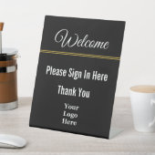 Welcome Please Sign In Here Thank You Your Logo | Zazzle