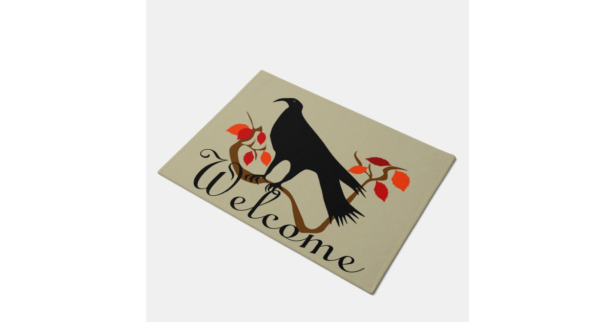Welcome Raven Doormat | Zazzle.com
