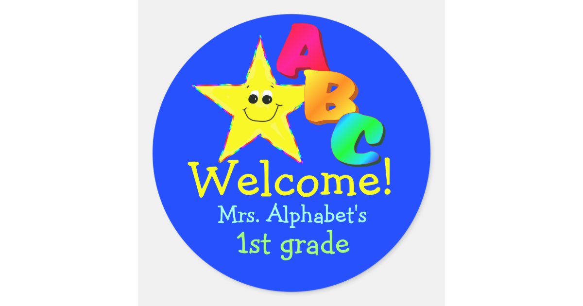 Welcome School Stickers | Zazzle