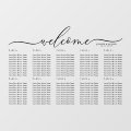 Welcome seating chart table numbers window cling | Zazzle