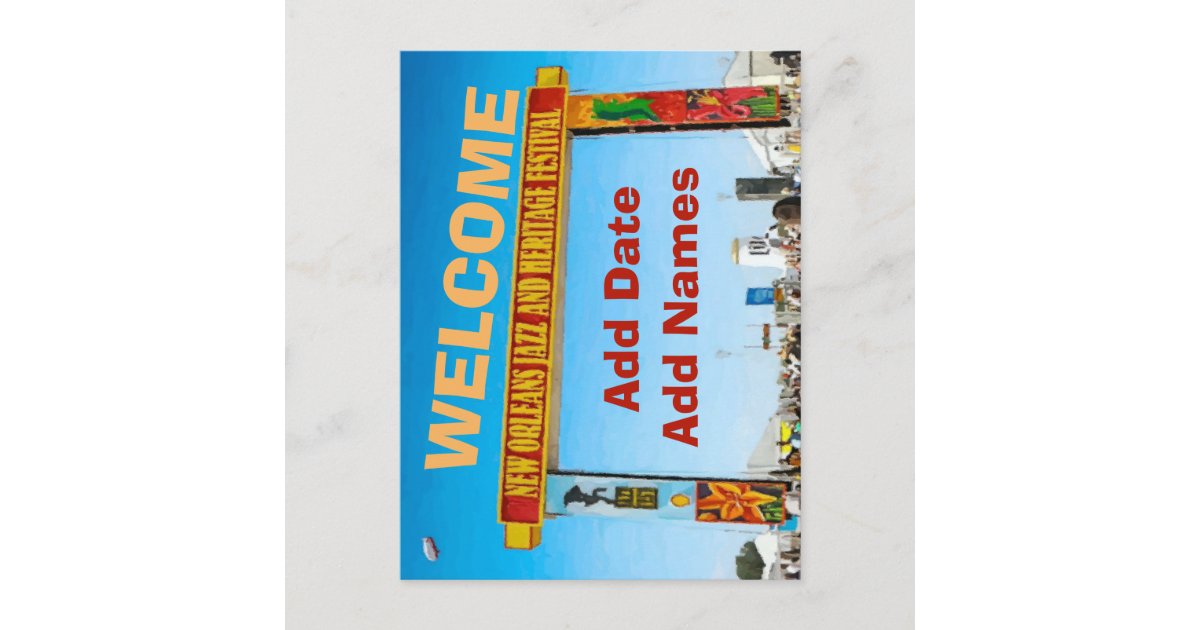 Welcome Sign, Jazz Music, Poster Sign Postcard | Zazzle