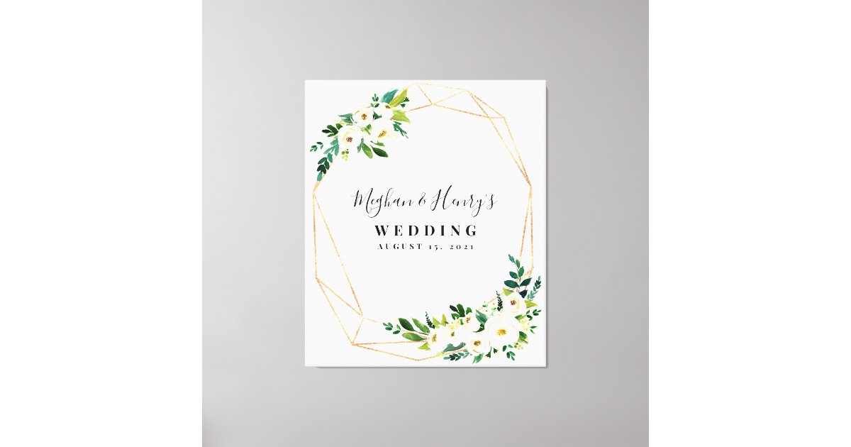 Welcome Sign Wedding, Wedding Welcome Sign, Canvas | Zazzle