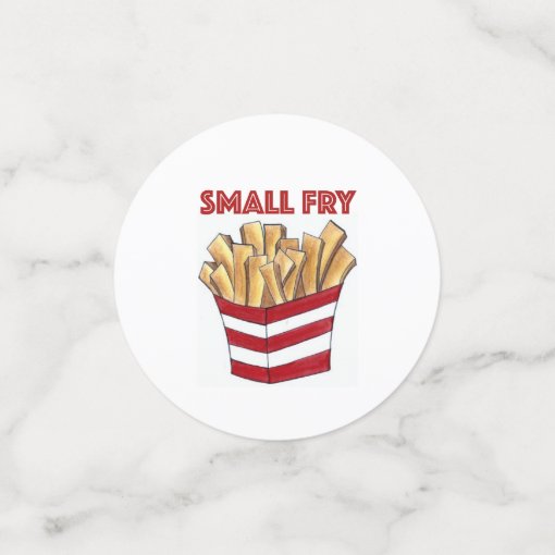 Welcome Small Fry French Fries New Baby Shower Confetti | Zazzle