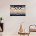 Welcome string lights poster with tree branches | Zazzle