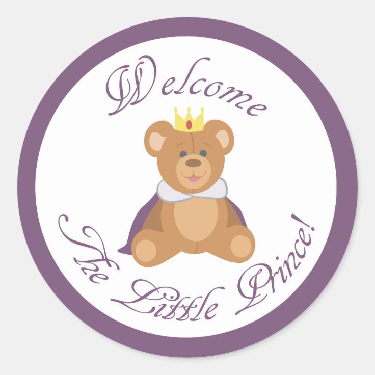 Welcome The Little Prince Classic Round Sticker | Zazzle