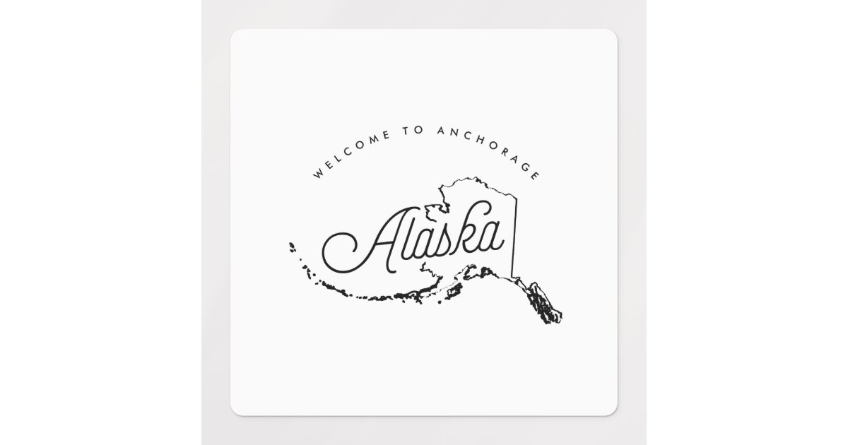 welcome to alaska labels | Zazzle