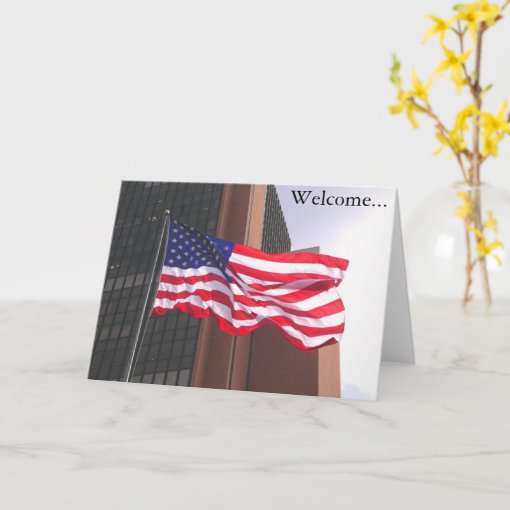 Welcome to America! Congratualtions/Citizenship Card | Zazzle