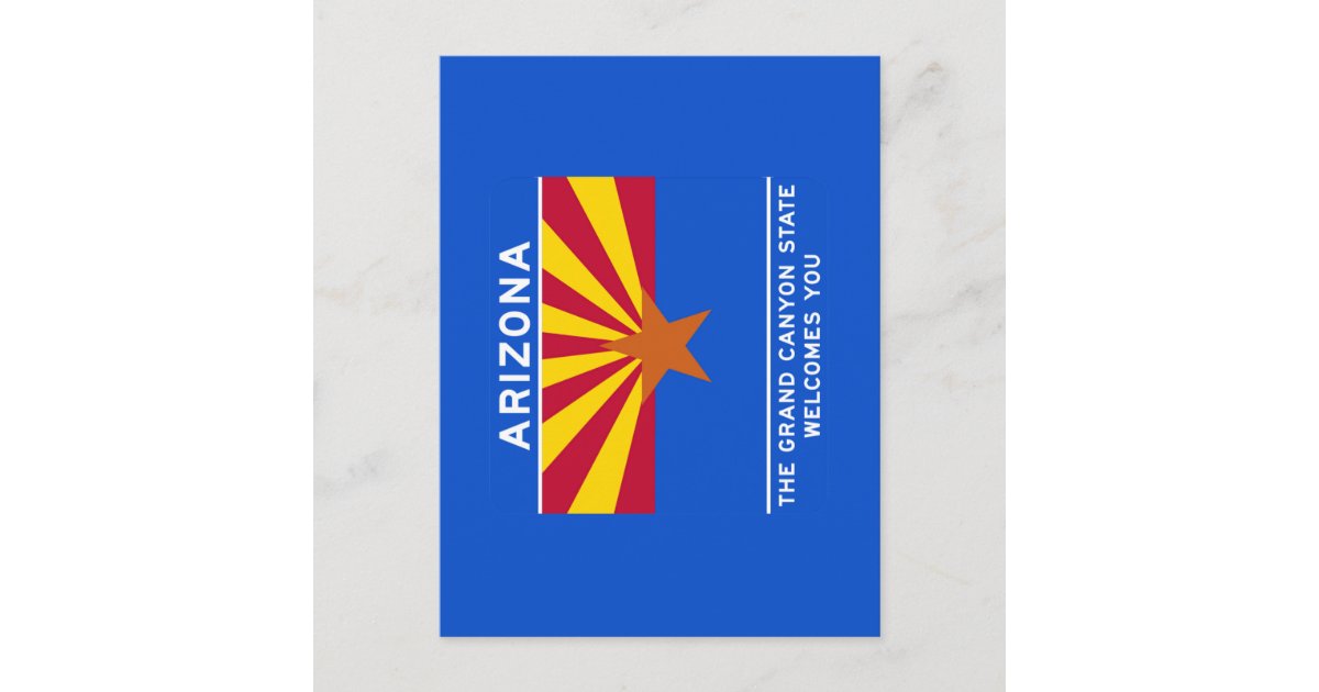 Welcome to Arizona - USA Road Sign Postcard | Zazzle