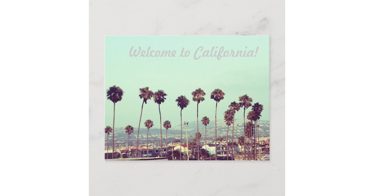 Welcome to California! Postcard | Zazzle