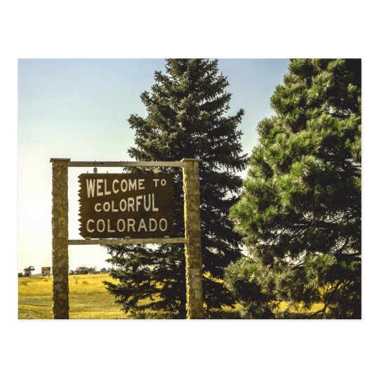 Welcome to Colorful Colorado Postcard | Zazzle.com