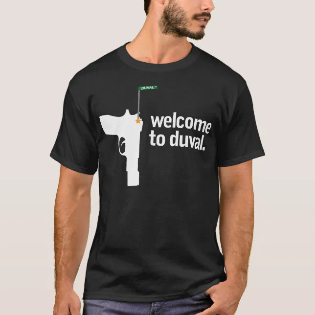 Welcome To Duval Black Tee | Zazzle