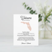 Welcome TO FLORIDA Letter & Itinerary ANY COLOR | Zazzle