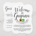 Welcome to Guyana | Destination Wedding Custom Invitation | Zazzle