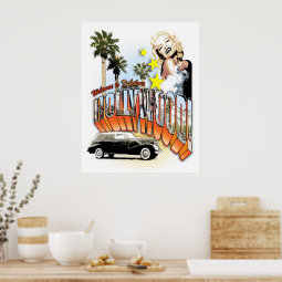 welcome to hollywood poster | Zazzle