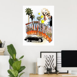 welcome to hollywood poster | Zazzle
