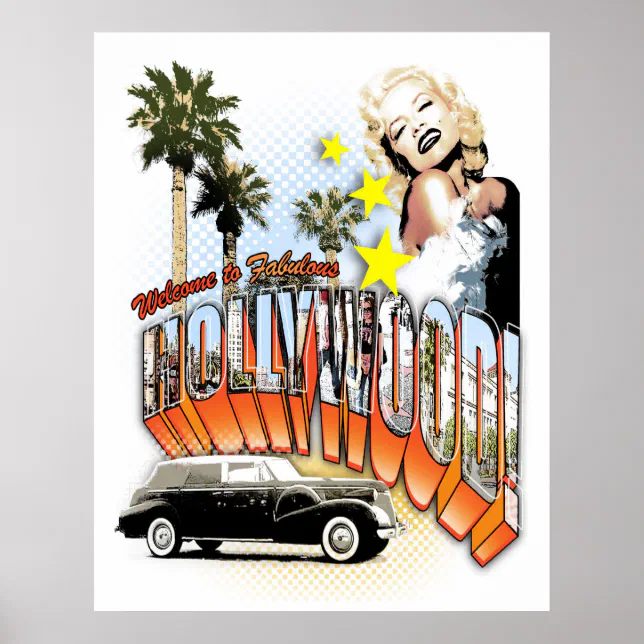 welcome to hollywood poster | Zazzle