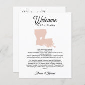 Welcome TO LOUISIANA Letter & Itinerary ANY COLOR | Zazzle