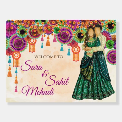Welcome to Mehndi Signs as Mehndi Party posters | Zazzle