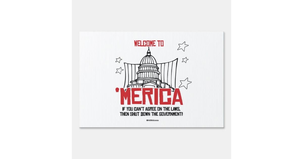 Welcome to Merica Sign | Zazzle