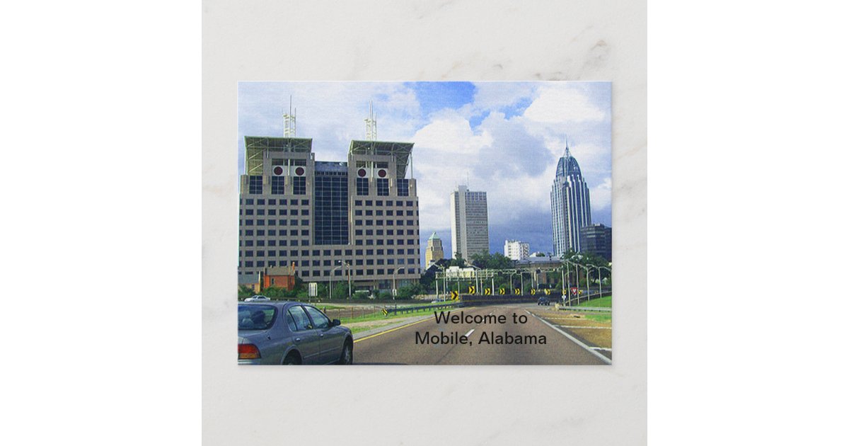 Welcome to Mobile, Alabama Postcard | Zazzle