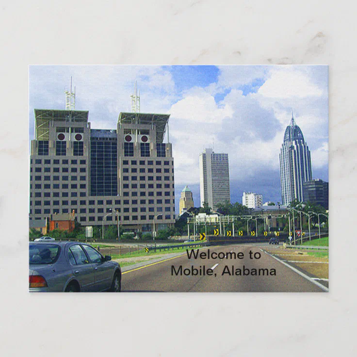 Welcome to Mobile, Alabama Postcard | Zazzle