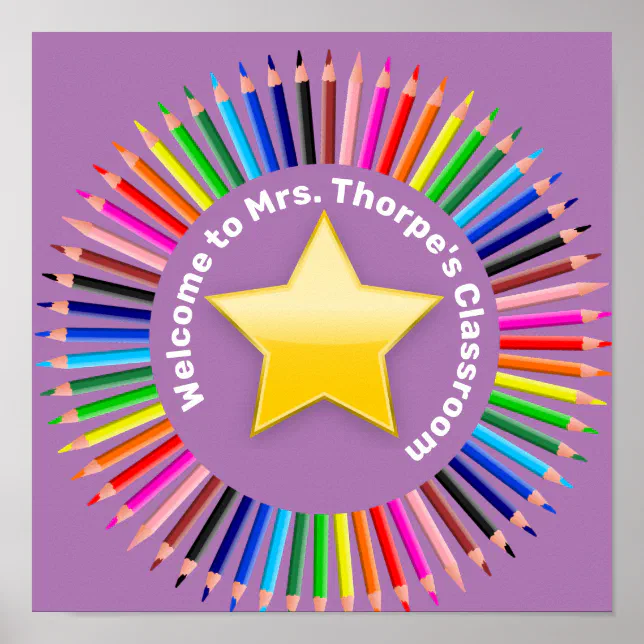 Welcome to my Class Personalized Poster | Zazzle