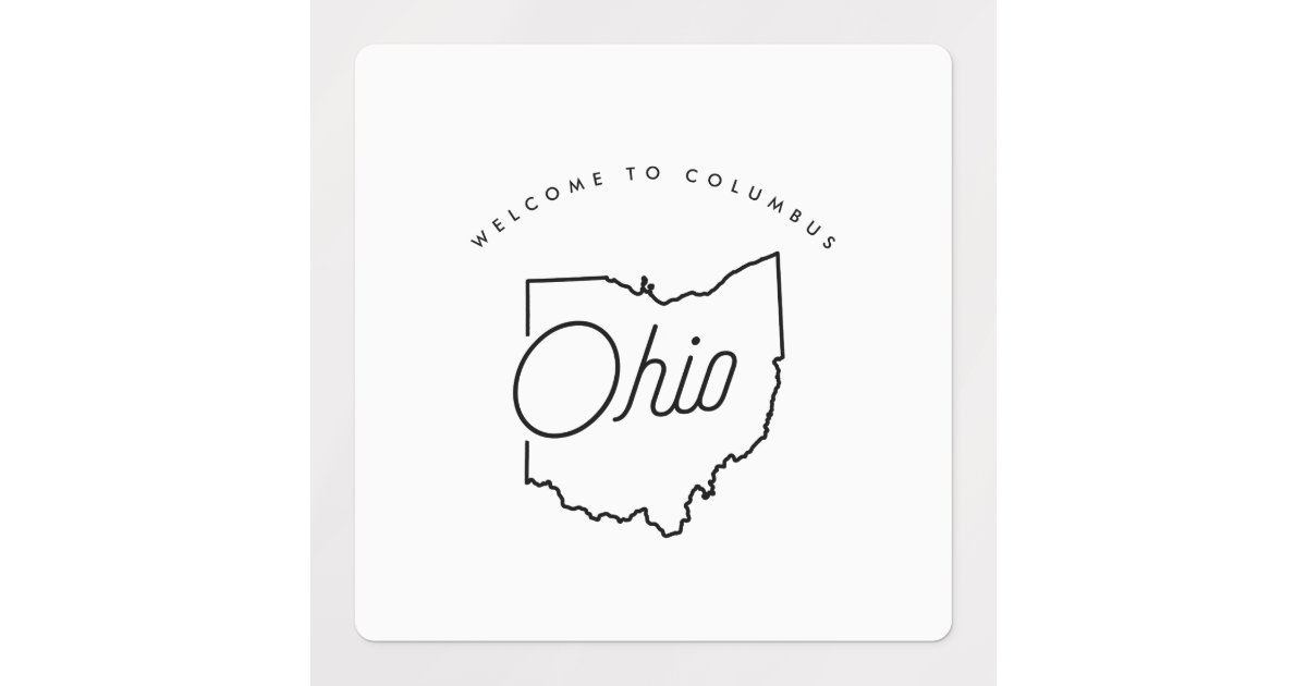 WELCOME TO OHIO LABELS | Zazzle