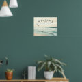 Welcome to Our Beach House Seagull Coastal Poster | Zazzle