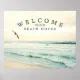 Welcome to Our Beach House Seagull Coastal Poster | Zazzle