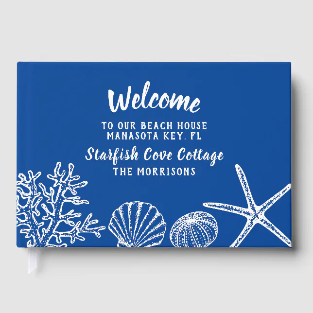 Welcome to Our Beach House Vacation Rental Home Guest Book | Zazzle