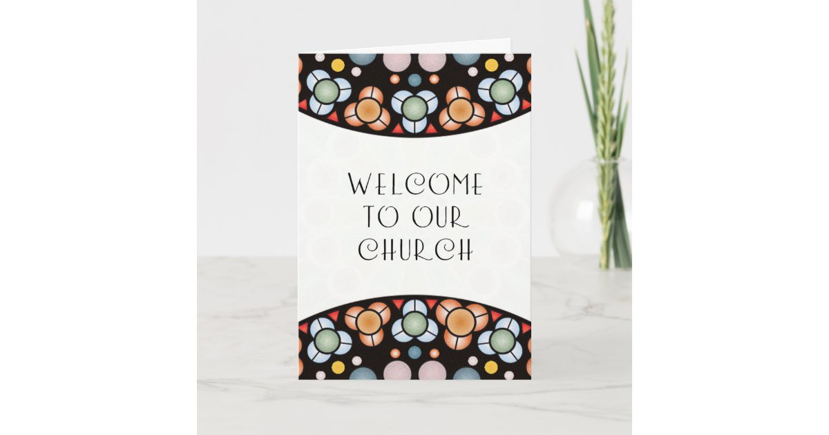 Welcome to Our Church Card | Zazzle.com