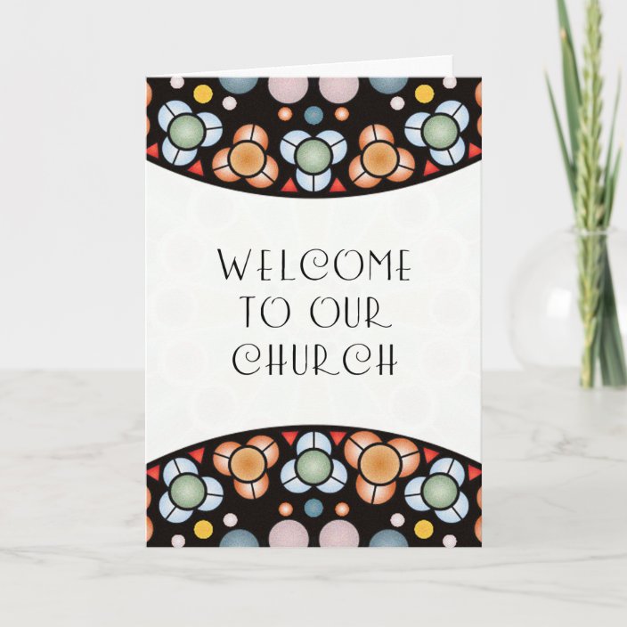 Welcome to Our Church Card | Zazzle.com