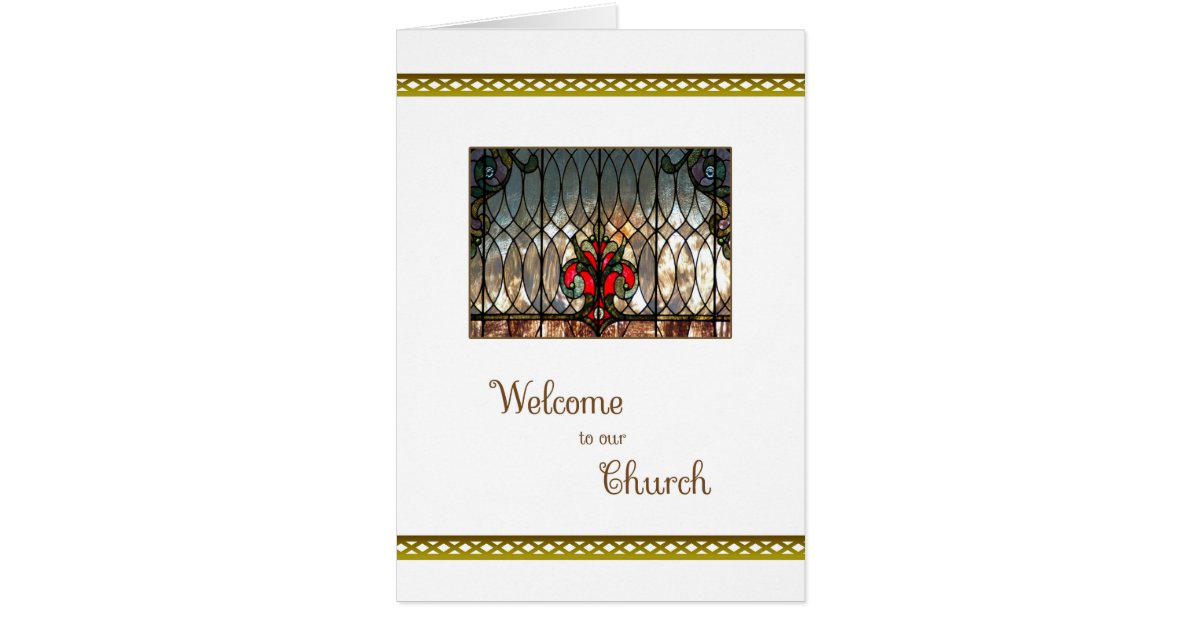 Welcome to our Church Card | Zazzle