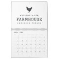 Welcome to our Farmhouse Country Rustic Chicken Calendar | Zazzle