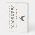 Welcome to our Farmhouse Country Rustic Chicken Wooden Box Sign | Zazzle