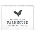 Welcome to our Farmhouse Country Rustic Rooster Calendar | Zazzle
