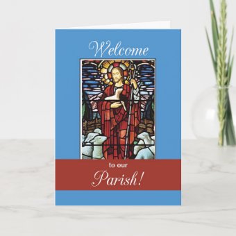 Welcome To Our Parish Good Shepherd Card | Zazzle