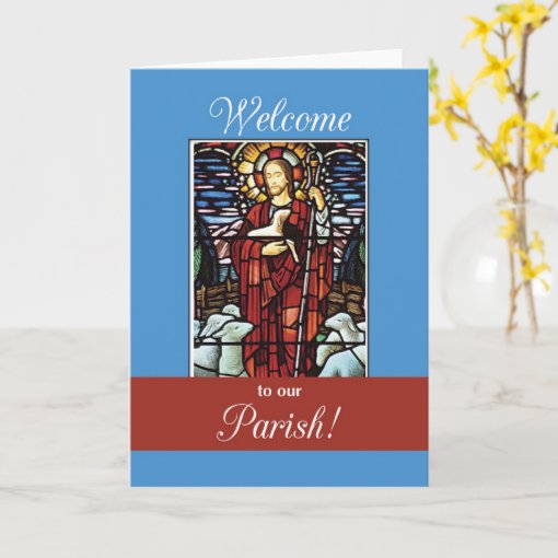 Welcome To Our Parish Good Shepherd Card | Zazzle