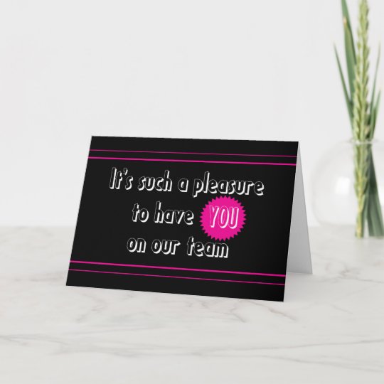Welcome to Our Team Card | Zazzle.com