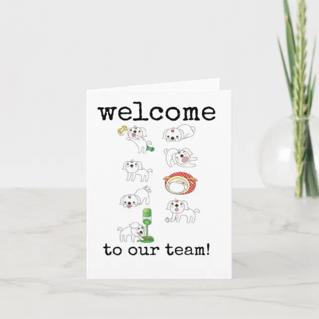 Welcome to Our Team, Funny New Employee Card | Zazzle