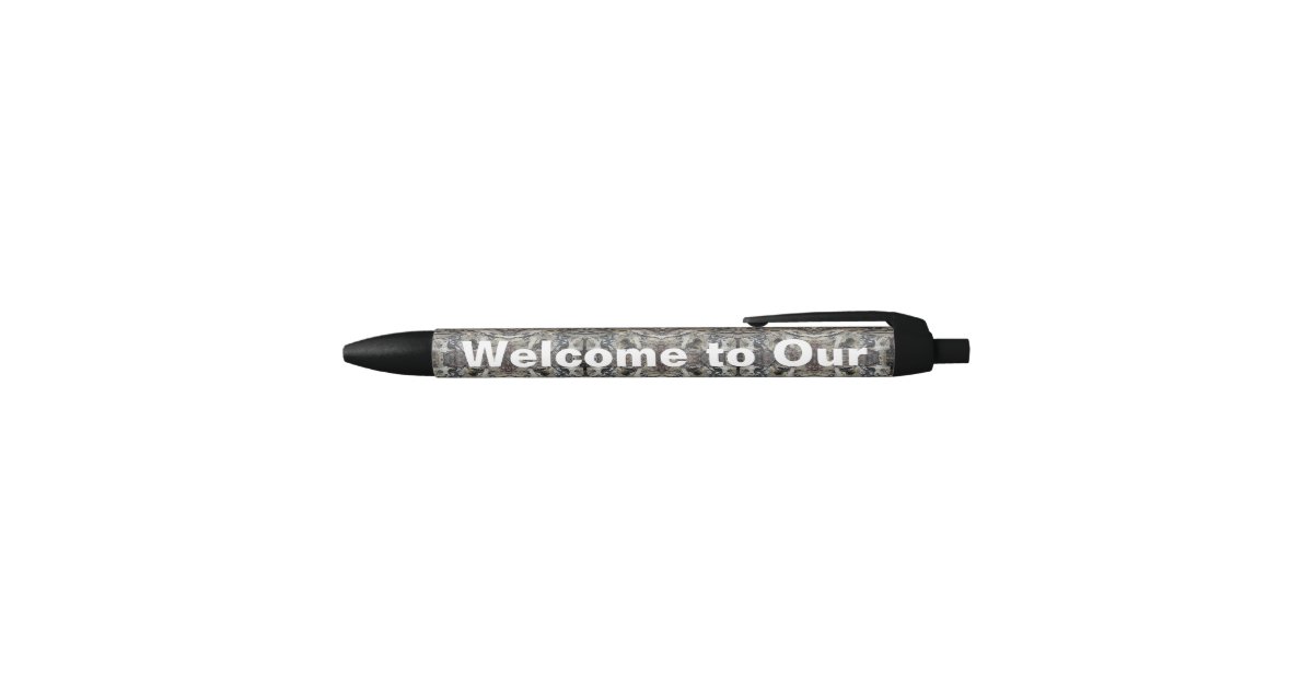 Welcome to Our Team Marble Brown Gray Professional Pen | Zazzle