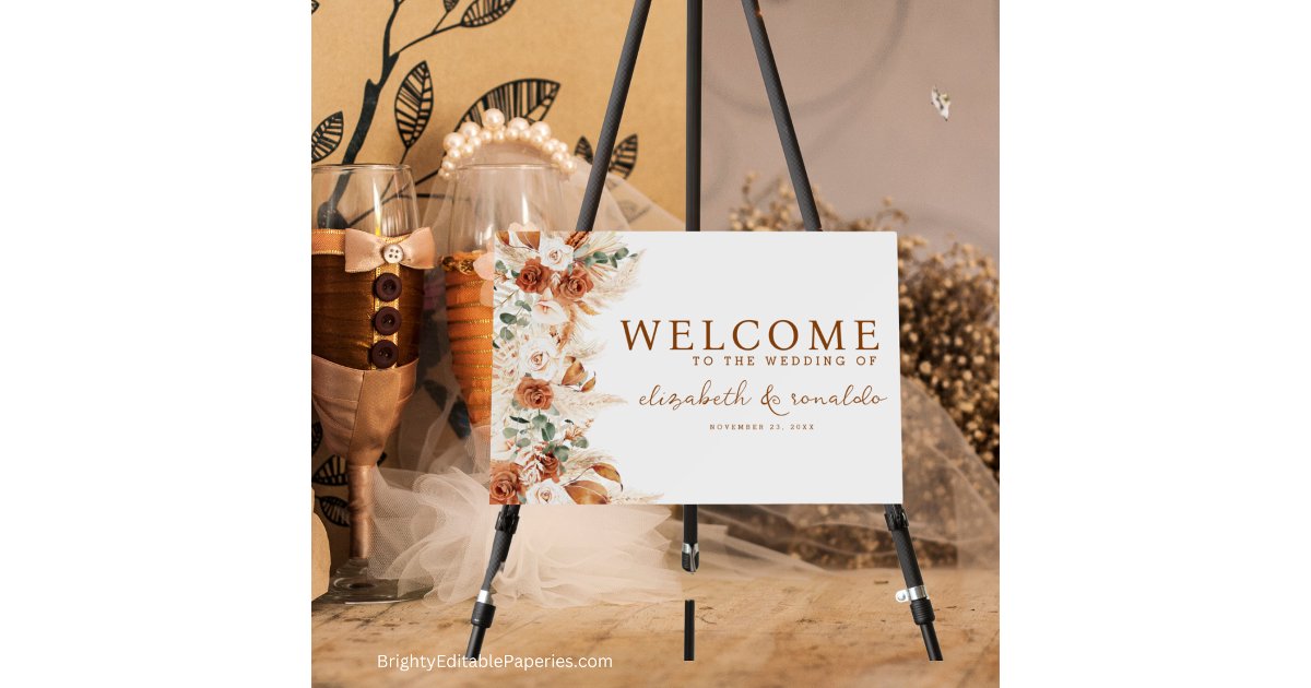 Welcome To Our Wedding Party Sign | Zazzle
