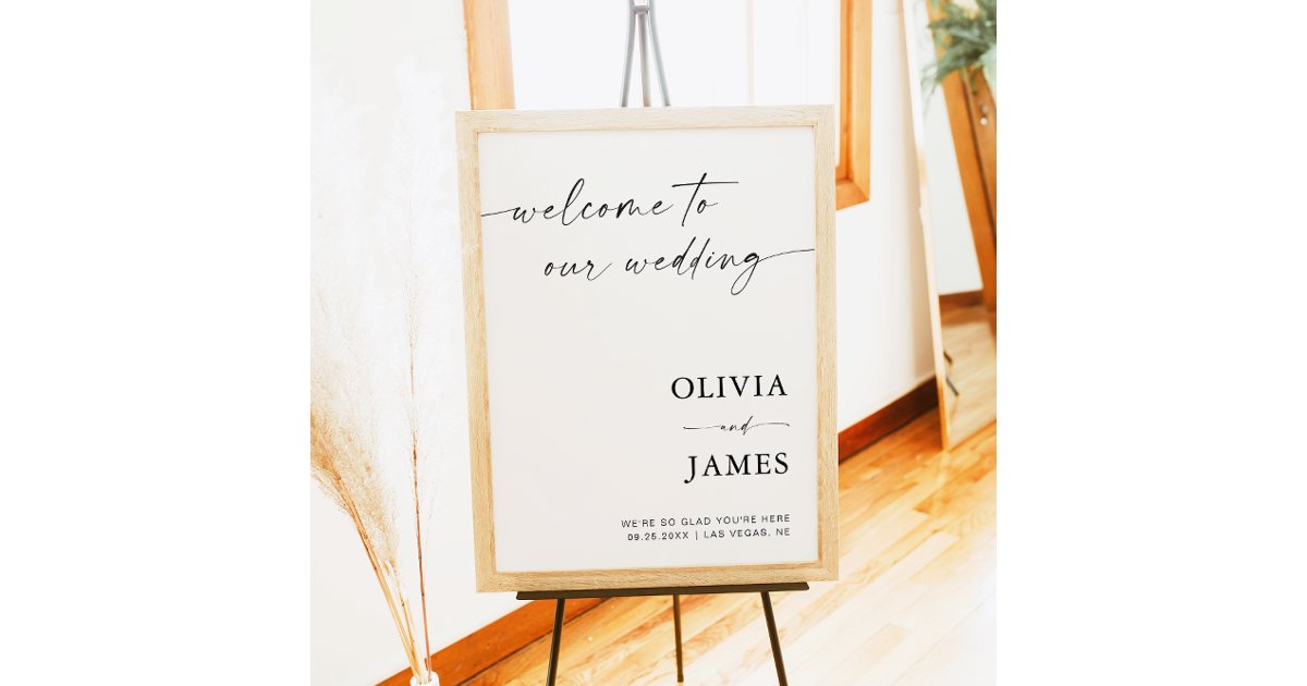 Welcome To Our Wedding, Wedding Welcome Poster | Zazzle