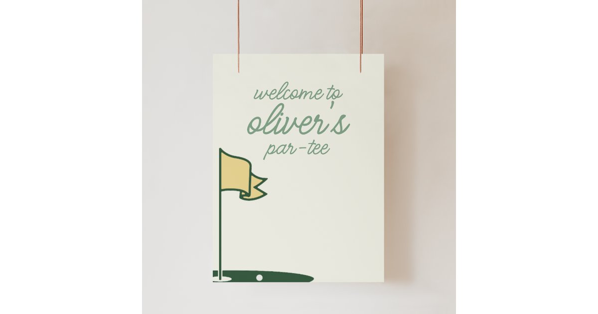 Welcome to Par-Tee Sign Poster | Zazzle