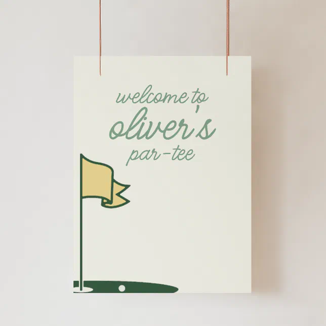 Welcome to Par-Tee Sign Poster | Zazzle
