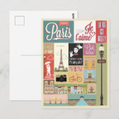 Welcome to Paris Vintage Postcard | Zazzle