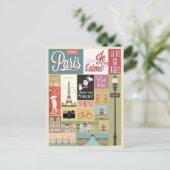 Welcome to Paris Vintage Postcard | Zazzle