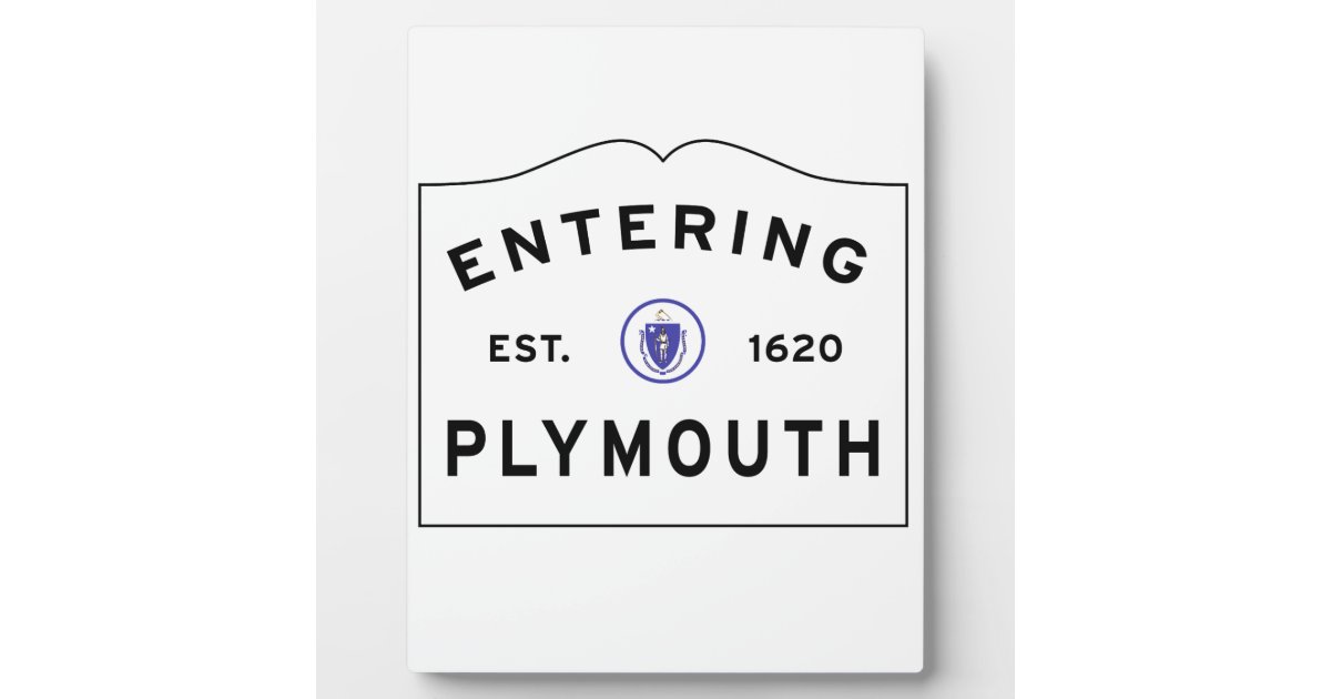 Welcome to Plymouth MA Plaque | Zazzle